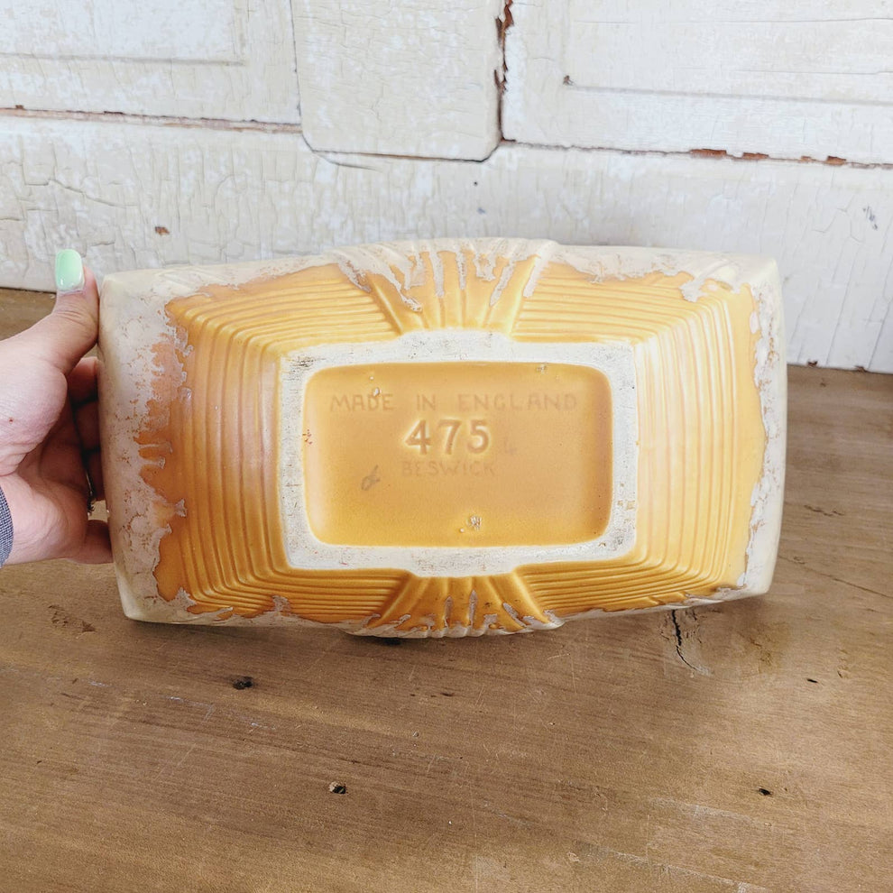 Vintage Beswick Pottery Basket Planter #475 – James and Jess' House of ...