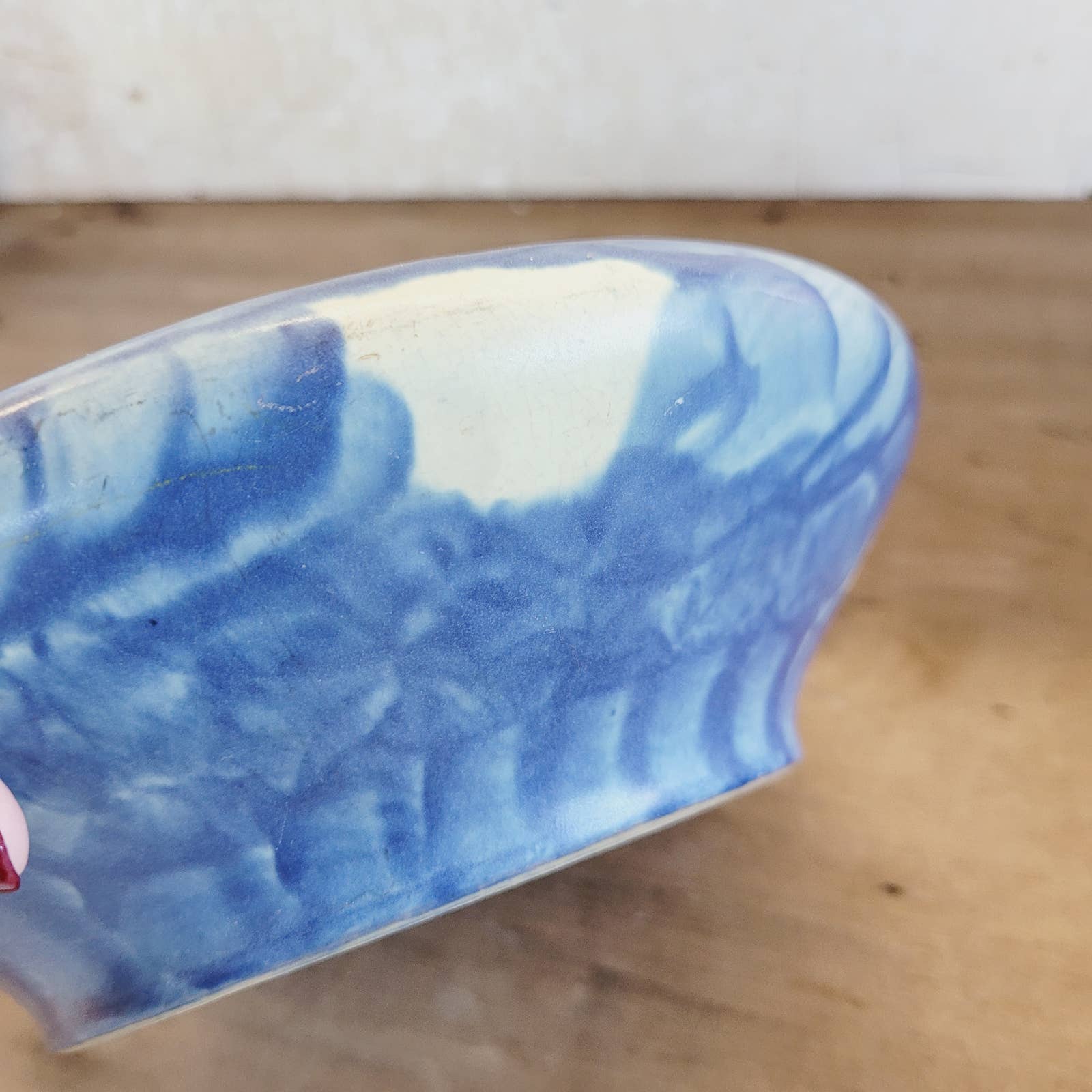 Vintage Peters Reed Pottery Bowl and Lily Pad Flower Frog Zane Ware ...